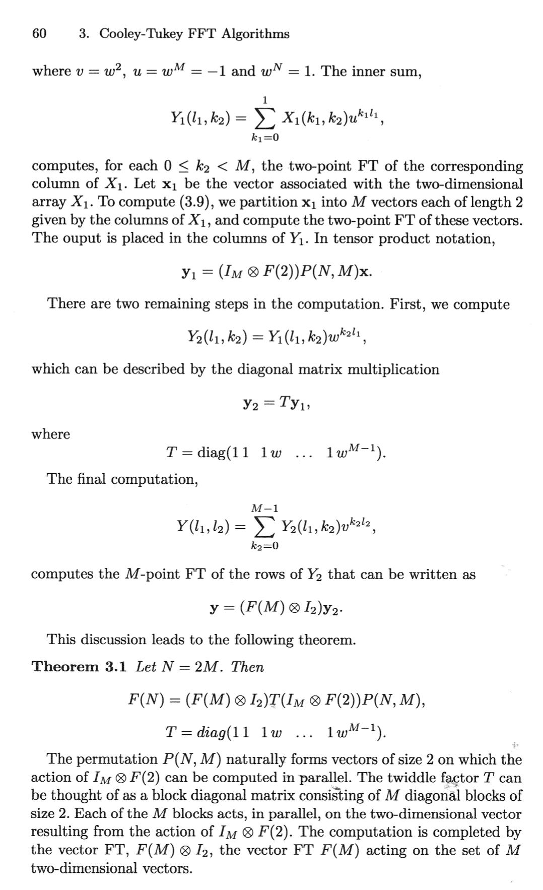 [搬运] Cooley-Tukey FFT算法 （Tensor Product 描述) - 知乎