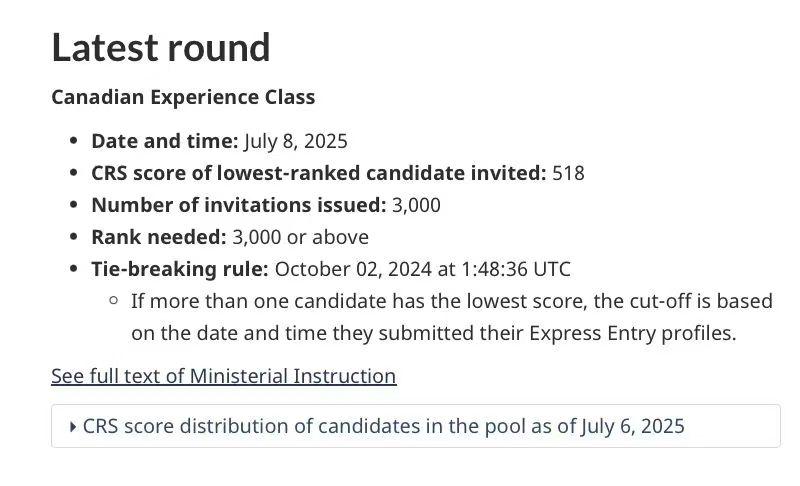 加拿大EE CEC通道再捞3000人，最低518分 - 知乎