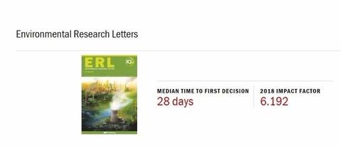 Environmental Research Letters - 知乎