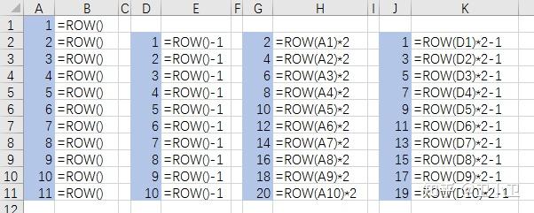 EXCEL-ROW函数 - 知乎