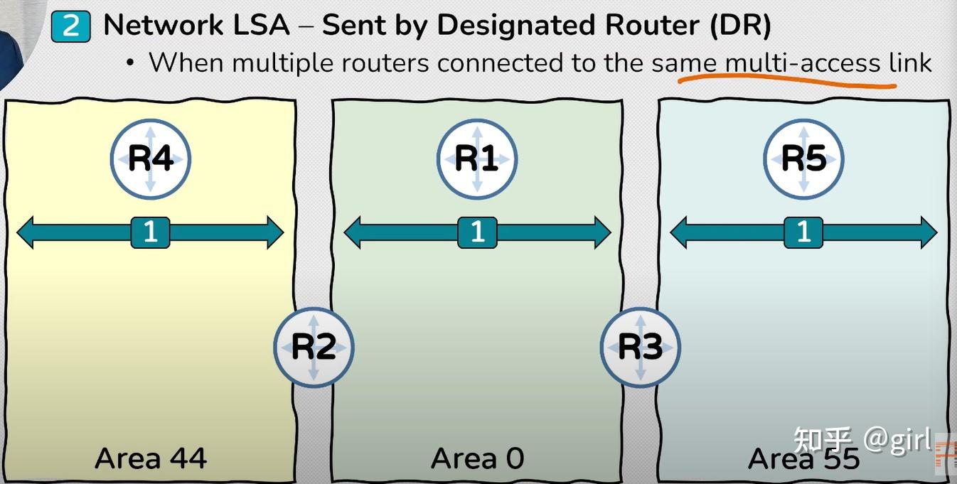 LSA清晰:在multi-accesslink会选出一个DR，发送的就是Network LSA 2 - 知乎