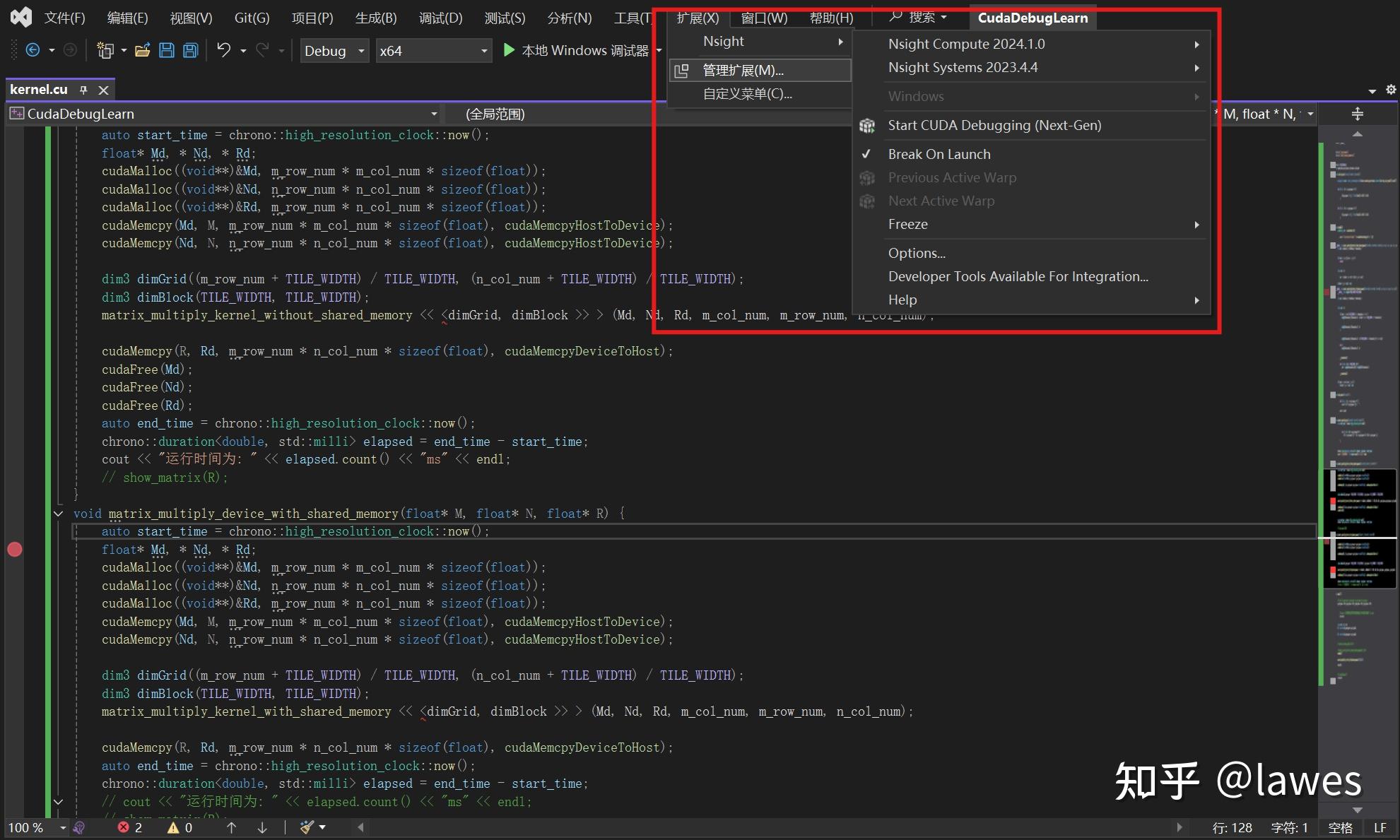 Cuda学习笔记——windows本地debug配置 - 知乎