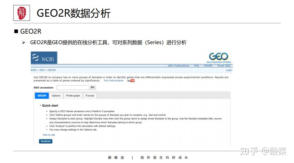“白嫖”公共数据，用GEO数据库发表自己的第一篇SCI - 知乎