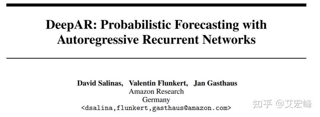 时序5: DeepAR - 知乎