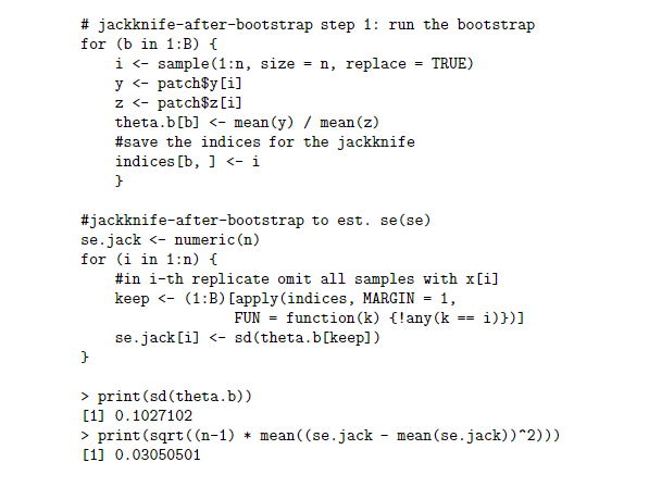 统计计算——Jackknife&Bootstrap - 知乎