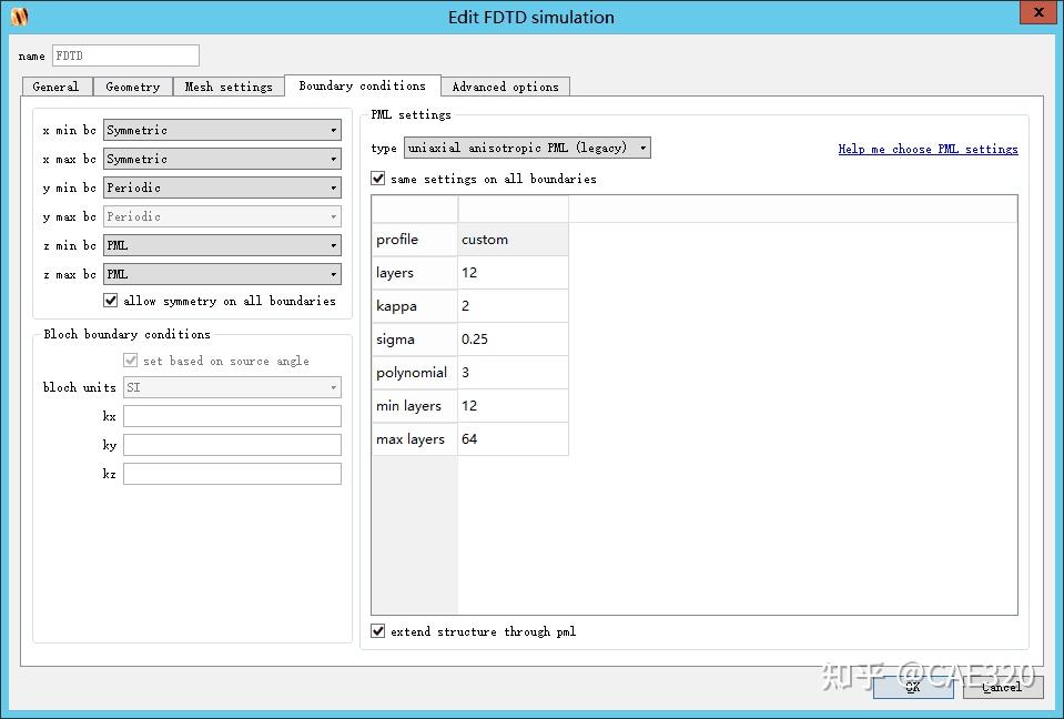 通过设置FDTD边界条件提高三维结构计算效率 - 知乎