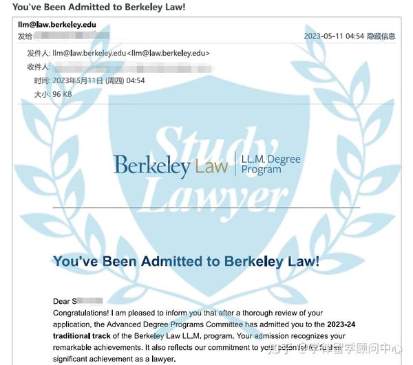 Berkeley LLM继续放榜中，恭喜收到offer的学律申请者 - 知乎