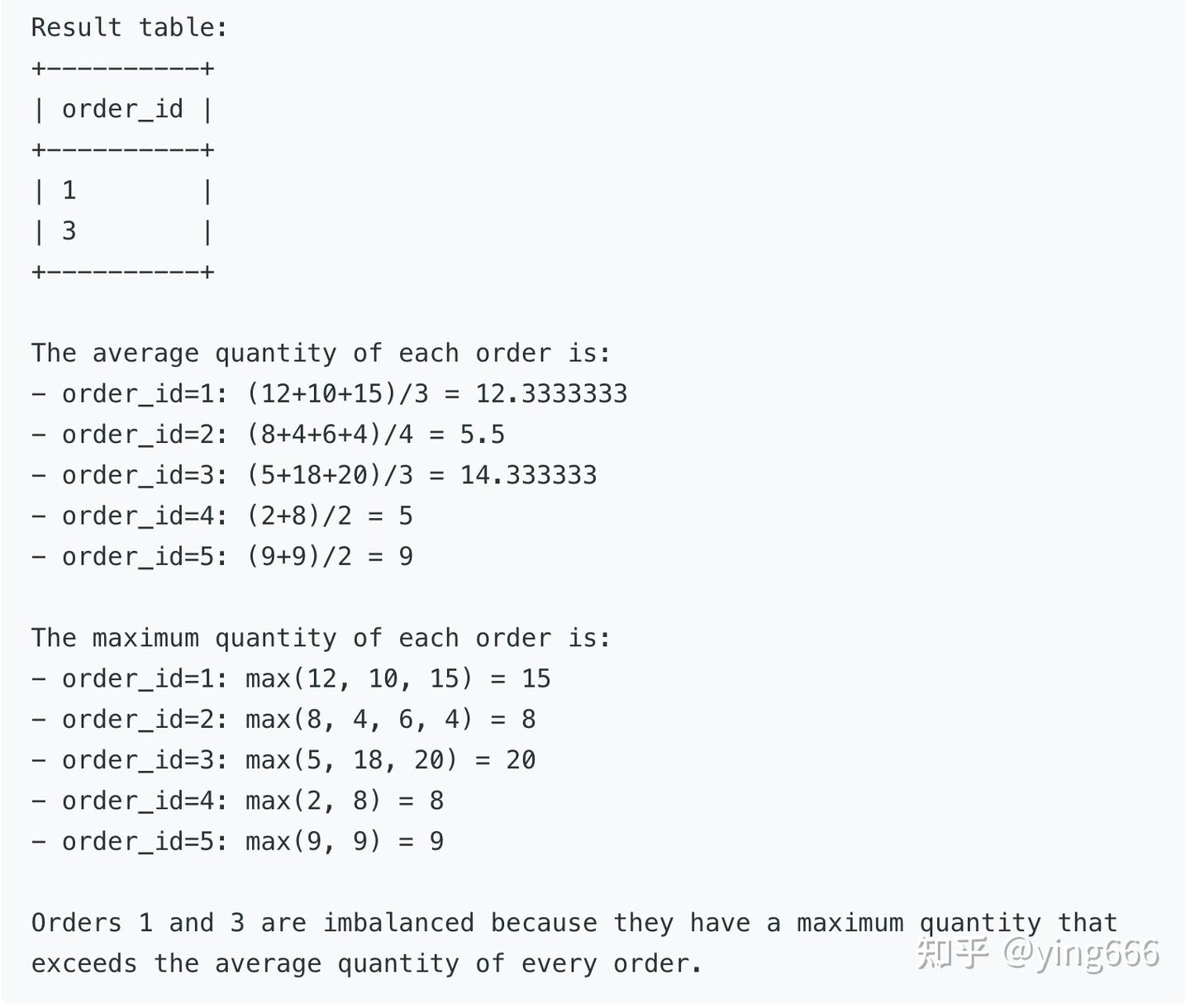 LeetCode SQL 1867 答案 - 知乎