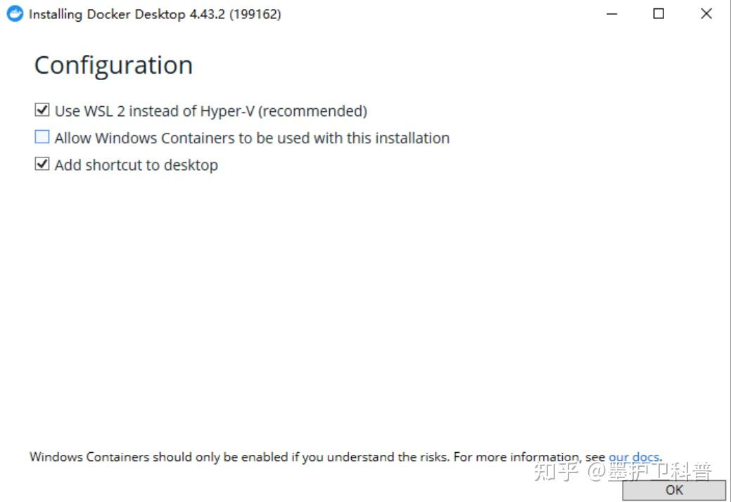 windows10安装Docker Desktop异常 - 知乎
