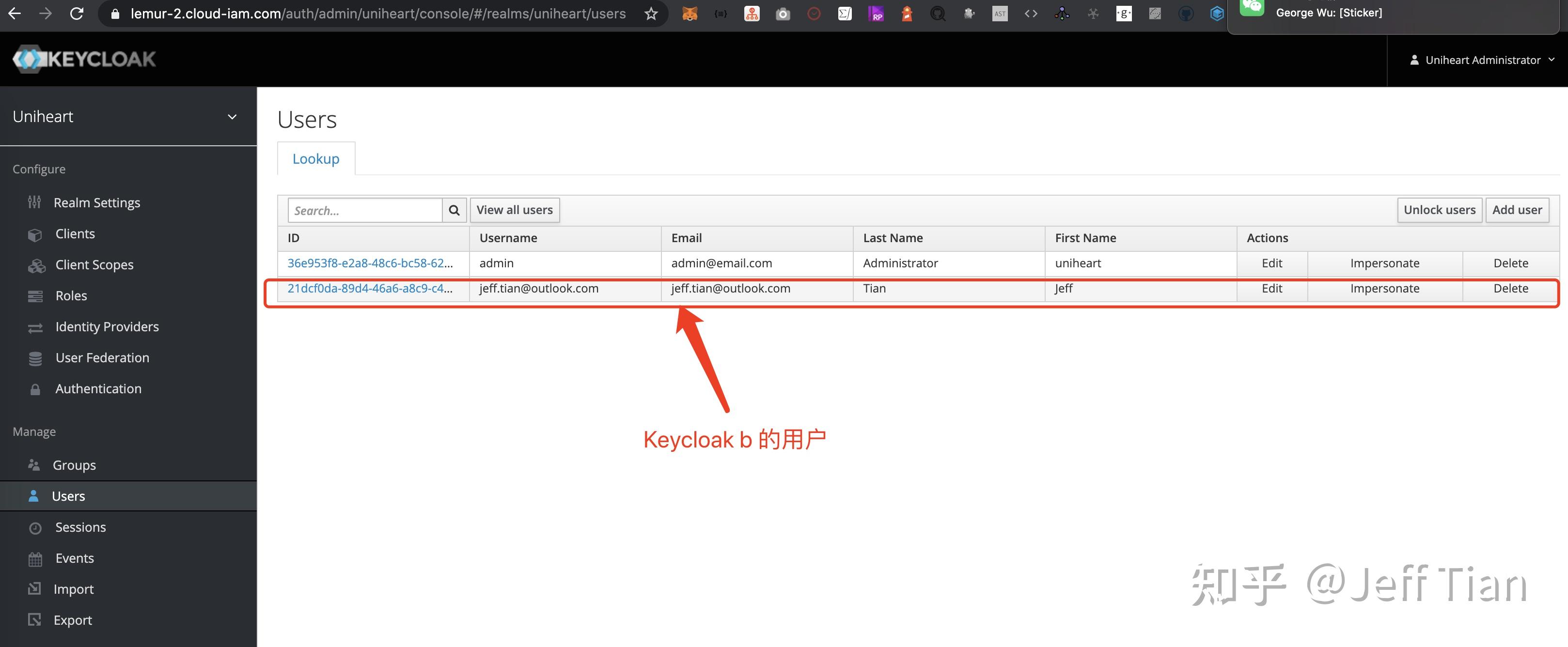 使用 OIDC 在一个 Keycloak 中集成另一个 Keycloak 用户认证 - 知乎