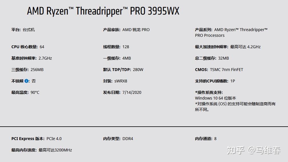 AMD 3995WX 工作站装机配件选型注意事项及推荐，适用深度学习丨渲染丨有限元分析丨电磁仿真丨科学计算 - 知乎