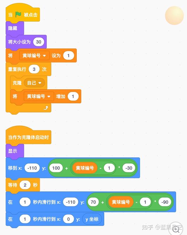 Scratch 3 学习手册【高级篇】——04 移动三色球1 - 知乎