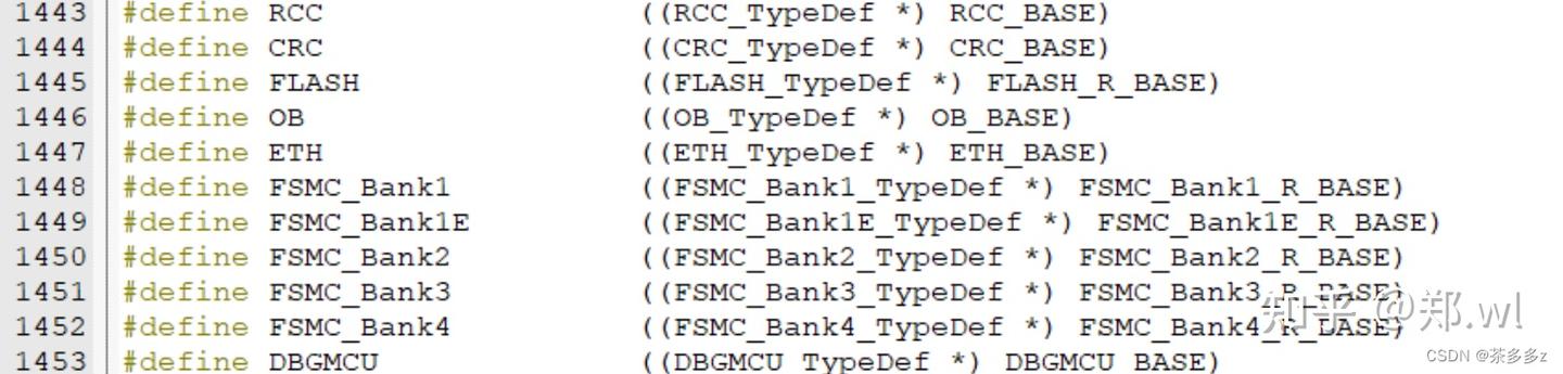 如何理解stm32中的#define RCC ((RCC_TypeDef *) RCC_BASE) - 知乎