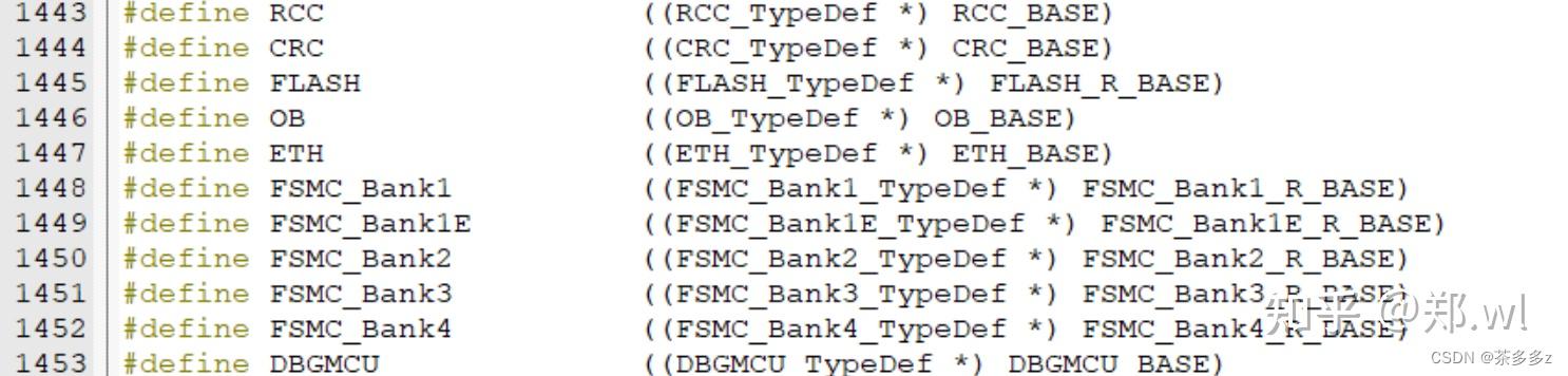 如何理解stm32中的#define RCC ((RCC_TypeDef *) RCC_BASE) - 知乎