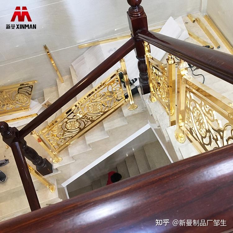 诠释别墅铜艺楼梯围栏安装程序 - 知乎