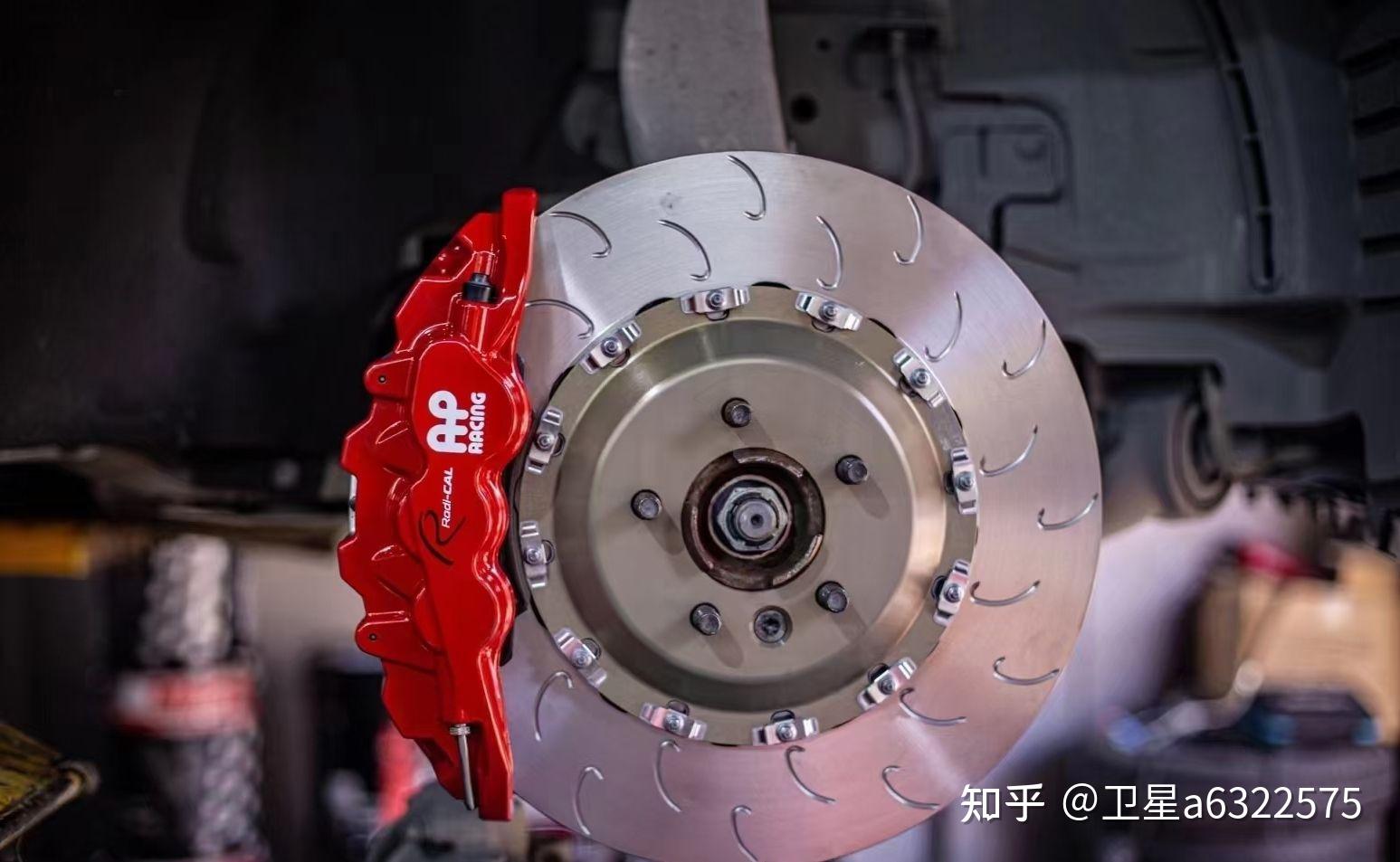 （路虎揽胜运动刹车改装）AP8520大六活塞卡钳、搭配410鱼钩盘 - 知乎