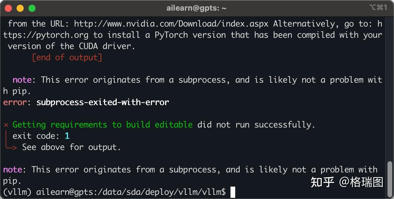 vLLM-0001-入门 01-安装 - 知乎