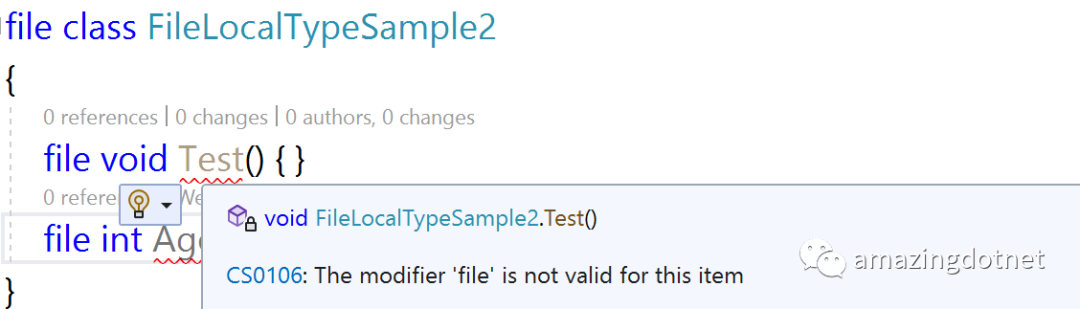 C# 11 中的 file local type - 知乎