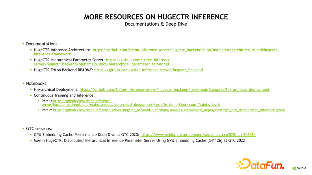 NVIDIA Merlin HugeCTR 推荐系统框架介绍 - 知乎