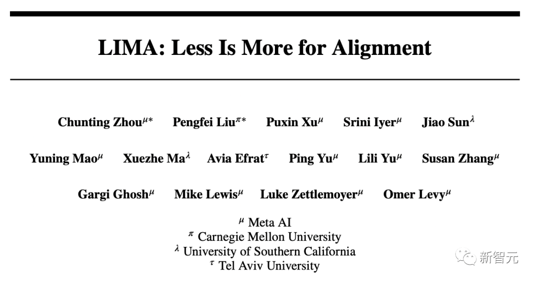 不用RLHF，匹敌GPT-4！Meta重磅发布LIMA 65B，1000个样本性能飞升，LeCun转赞 - 知乎