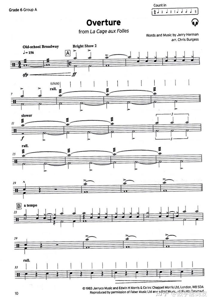 Trinity Drum Kit 6-1《Overture》from La Cage aux Folles - 知乎