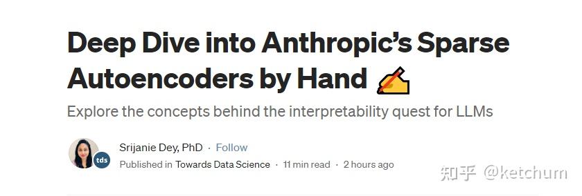 手把手教你理解稀疏自编码器Sparse Autoencoders - 知乎