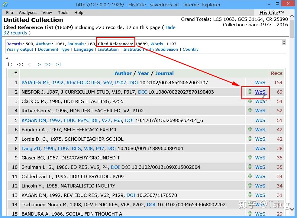 文献引文分析利器 HistCite 详细使用教程暨 HistCite Pro 首发页面 - 知乎