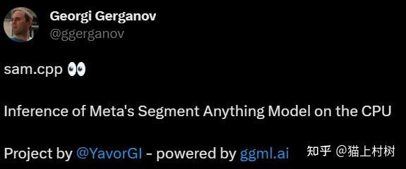 分割一切移植到C++，sam.cpp尝鲜 - 知乎