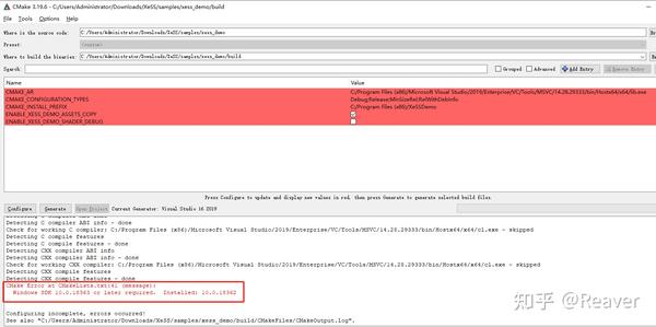 【CMake】如何解决CMake编译时指定Windows SDK版本 - 知乎