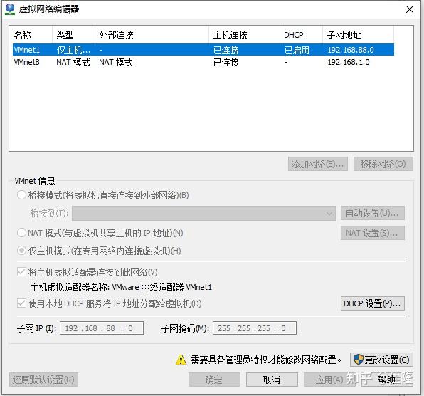Vmvare 网关配置（仅针对 VMnet8 NAT模式） - 知乎