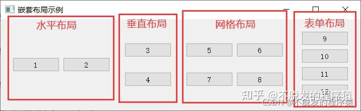 Python Qt Gui设计：窗口布局管理方法【强化】（基础篇—6） 知乎 