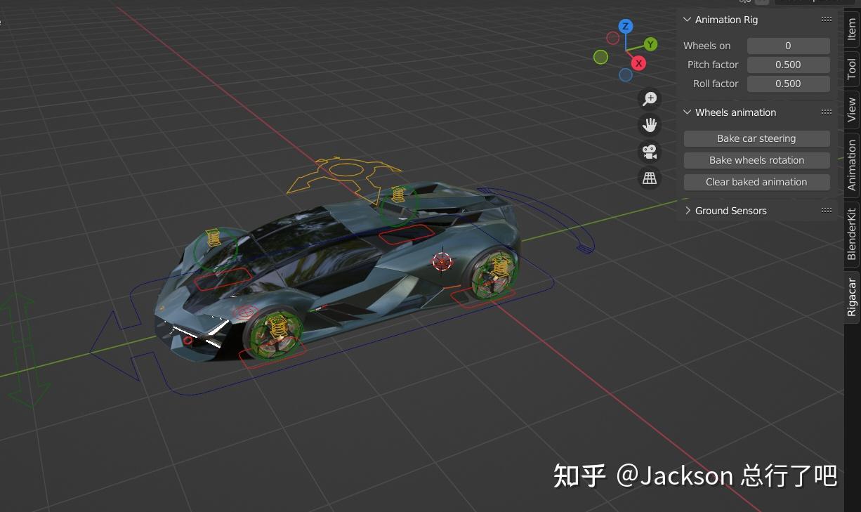 Lv.1 Blender学习记录3 - rigcar插件使用（202209021更至2022090122，已完结） - 知乎