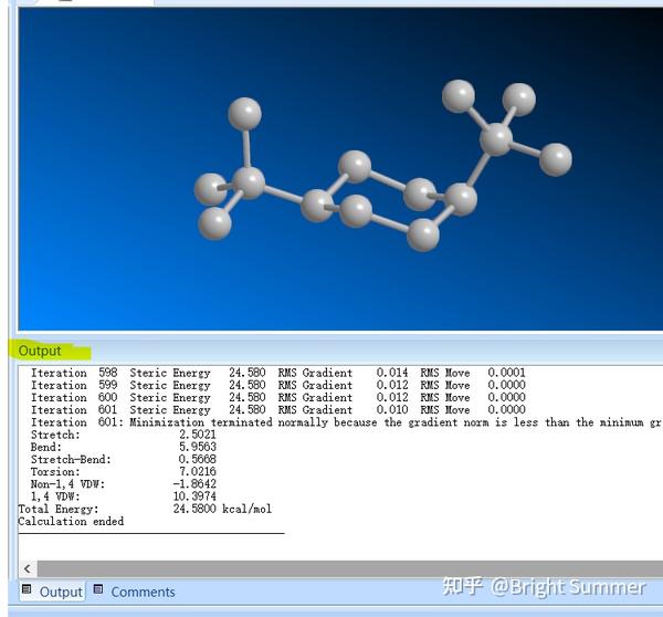 4 Chem3D的MM2计算 与 角度的扫描 - 知乎