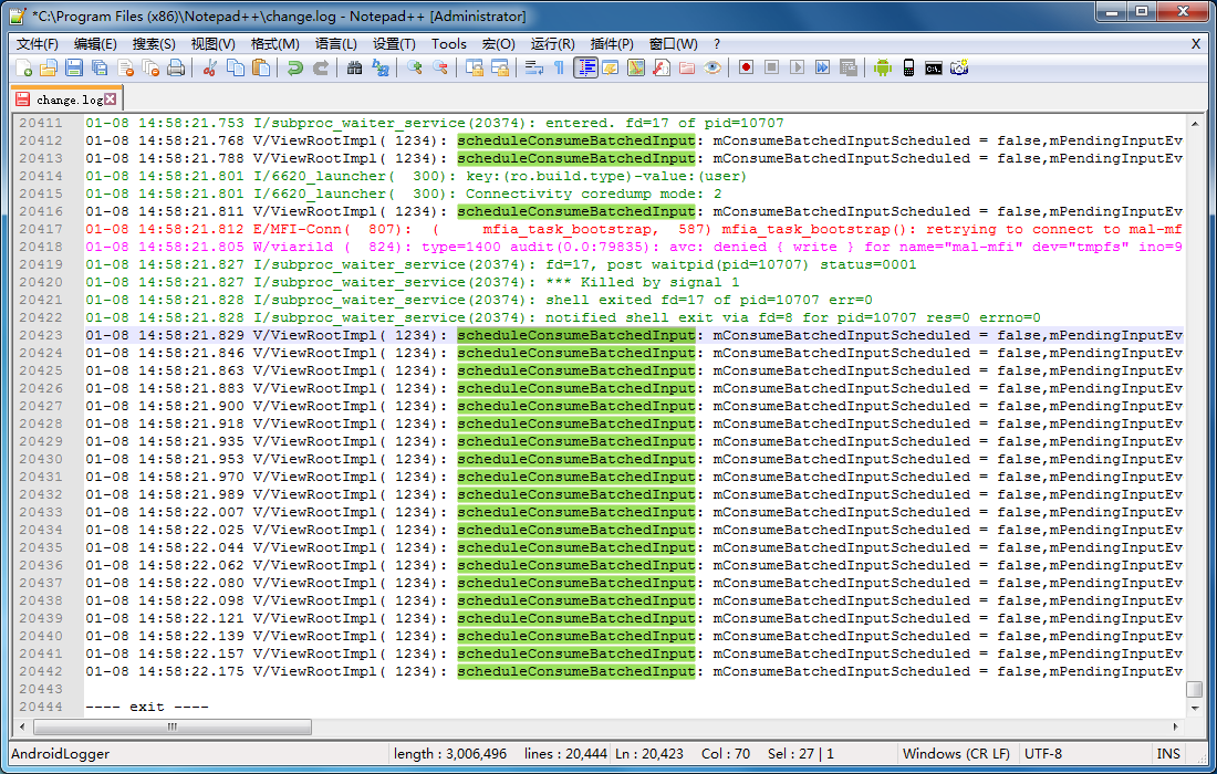 使用notepad++查看Android设备Log信息 - 知乎
