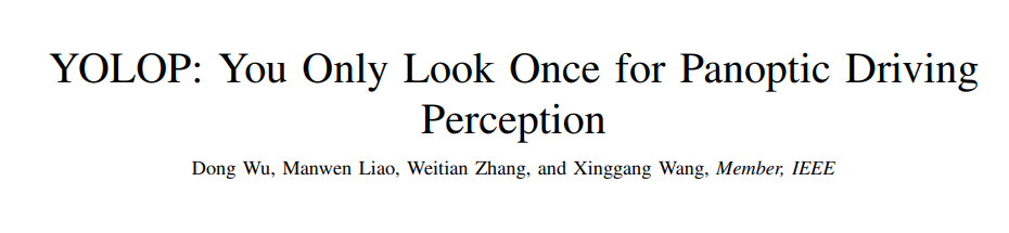 论文阅读-多任务(2021)-YOLOP:用于自动驾驶目标检测与语义分割的实时多任务模型 - 知乎