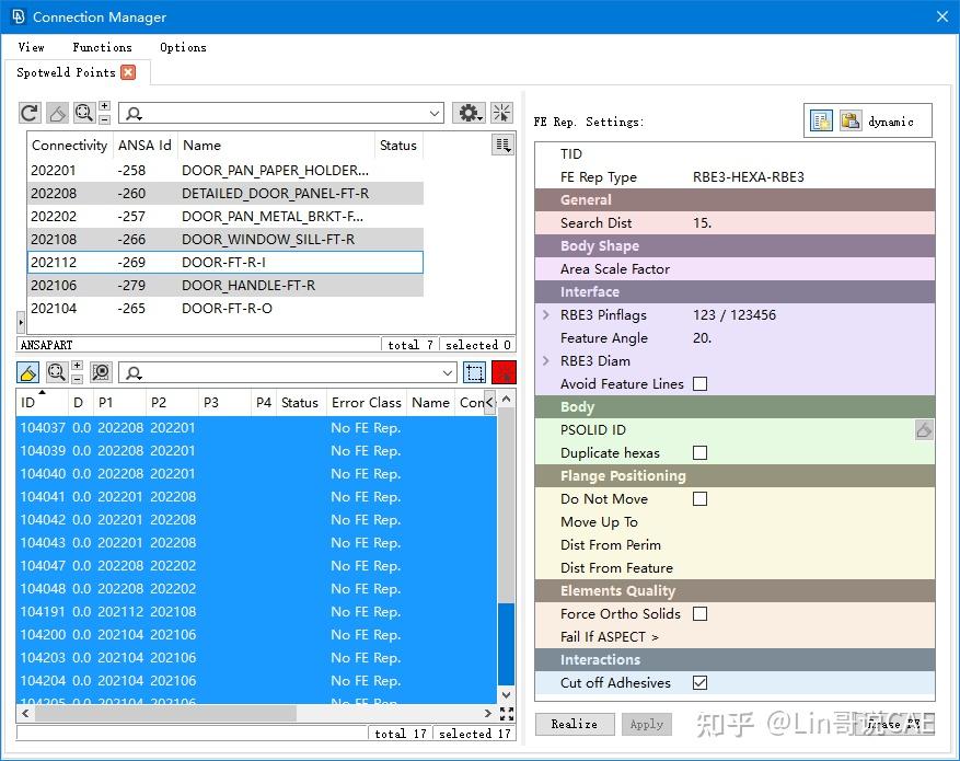 【Ansa软件入门】ansa创建点焊（spot）、螺栓连接（bolt）与焊缝（seam）总结 - 知乎