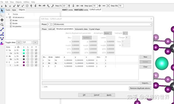如何在VESTA同一原子中设置不同颜色 - 知乎