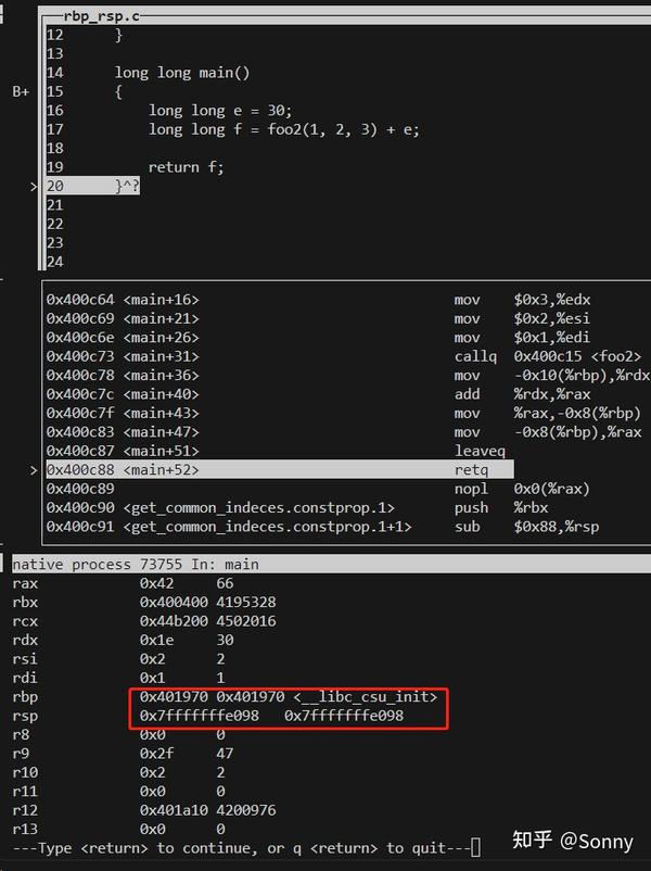 x86_64架构中rbp/rsp配合实现函数调用 - 知乎
