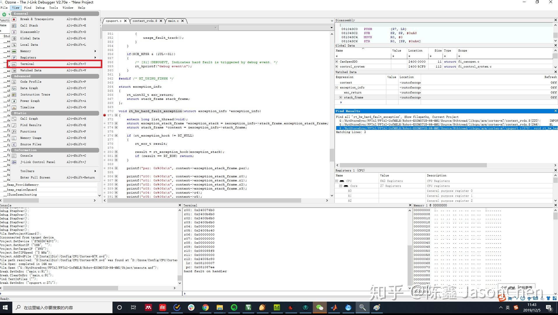 STM32 调试工具：Segger Ozone - 知乎