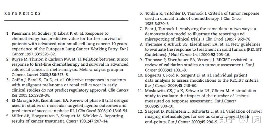 临床试验-肿瘤：RECIST 1.1 中文版 (v1.0 by 野藤/SAS茶谈) - 知乎