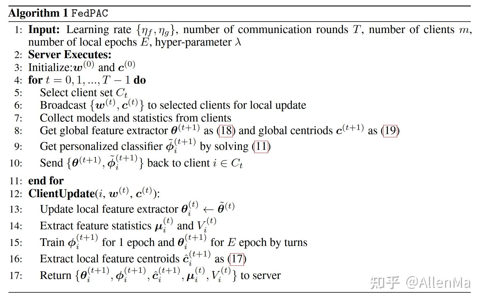 论文笔记--PERSONALIZED FEDERATED LEARNING WITH FEATURE ALIGNMENT AND CLASSIFIER COLLABORATION - 知乎
