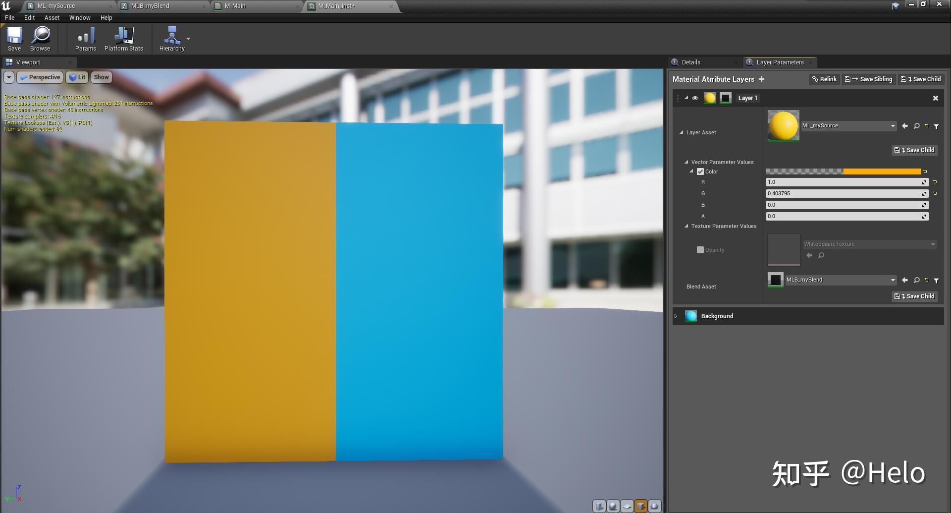 UE4中的混合材质新流程 —— Workflow of Material Layers - 知乎