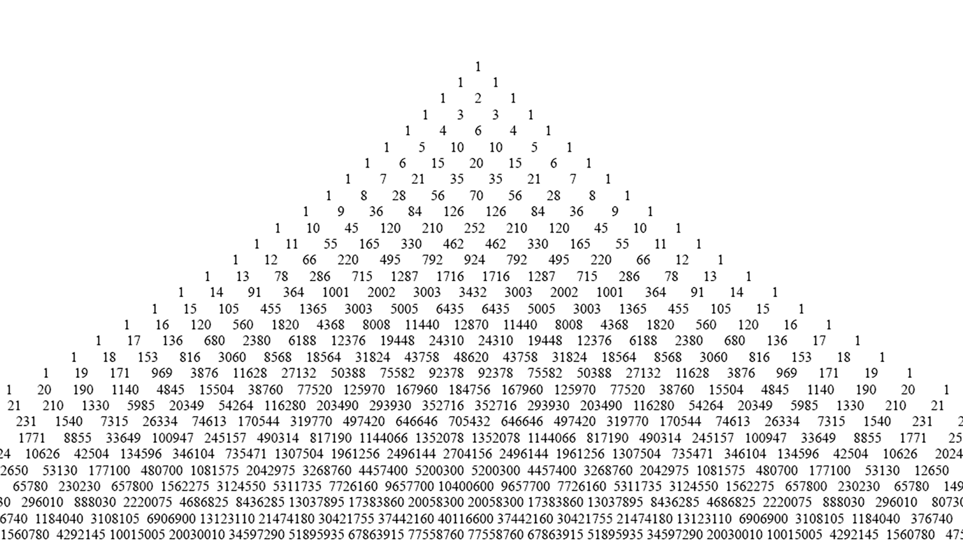 Pascal s Triangle Pascal s Triangle