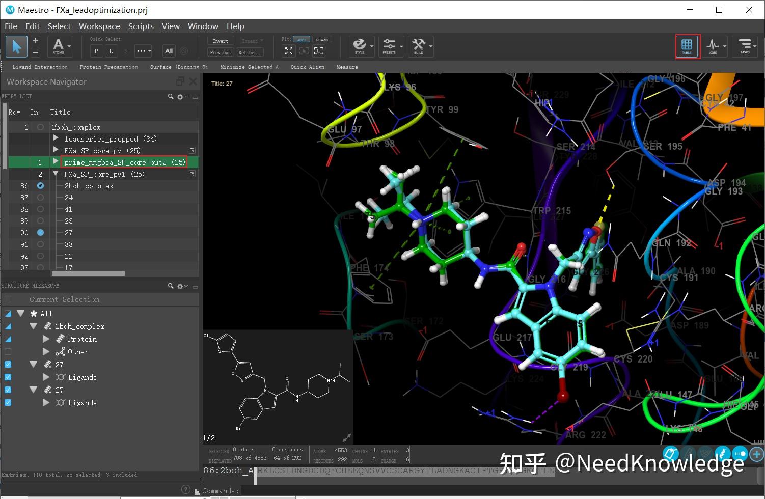 Schrödinger教程 | Structure-Based Lead Optimization with Glide and MM ...