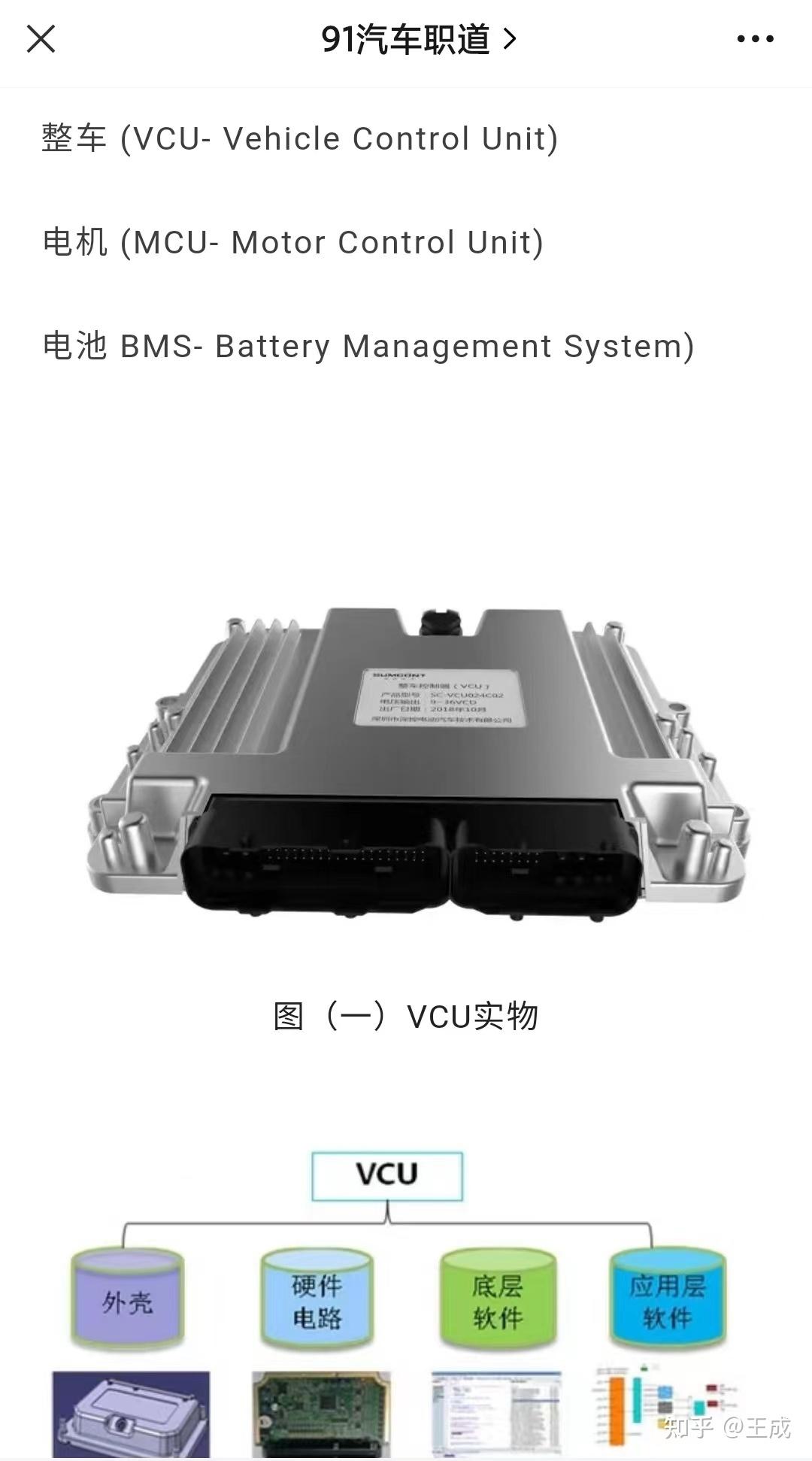 新能源汽车技术如何快速入门？新能源整车电控VCU核心技术学习大纲指南 - 知乎