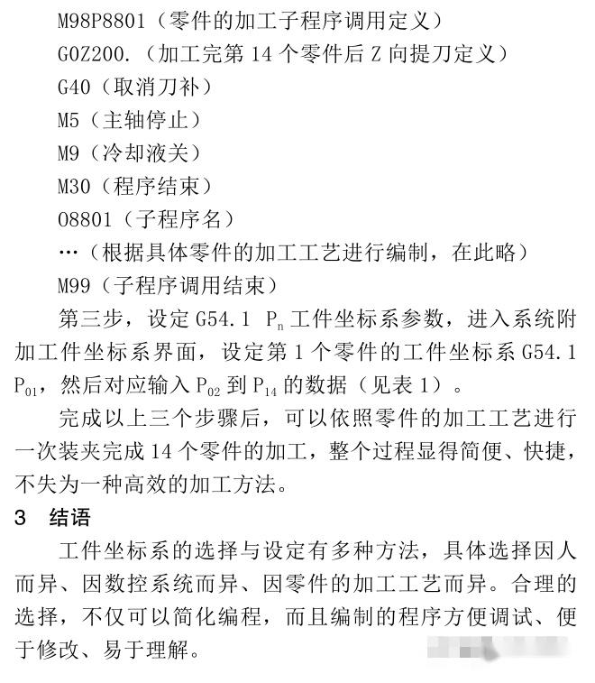 FANUC系统附加工件坐标系(G54.1 Pn)的应用 - 知乎