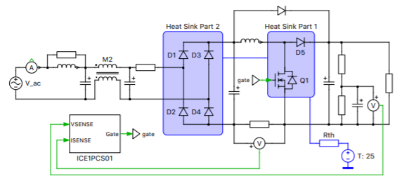 PLECS 应用范例(3):带PFC和热模型的Boost变换器（ Boost Converter with PFC and Thermal Model） - 知乎