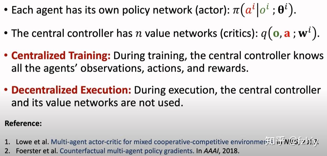 Multi-Agent Reinforcement Learning基本概念&三种架构 - 知乎