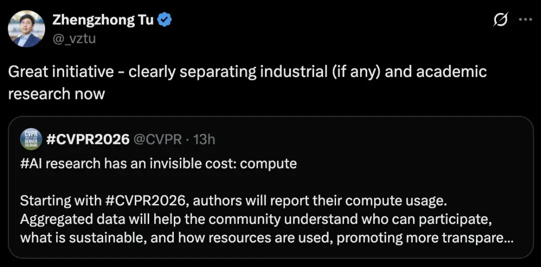 CVPR 2026新规：强制披露算力成本，高效率、高透明度论文可获三项认可奖 - 知乎