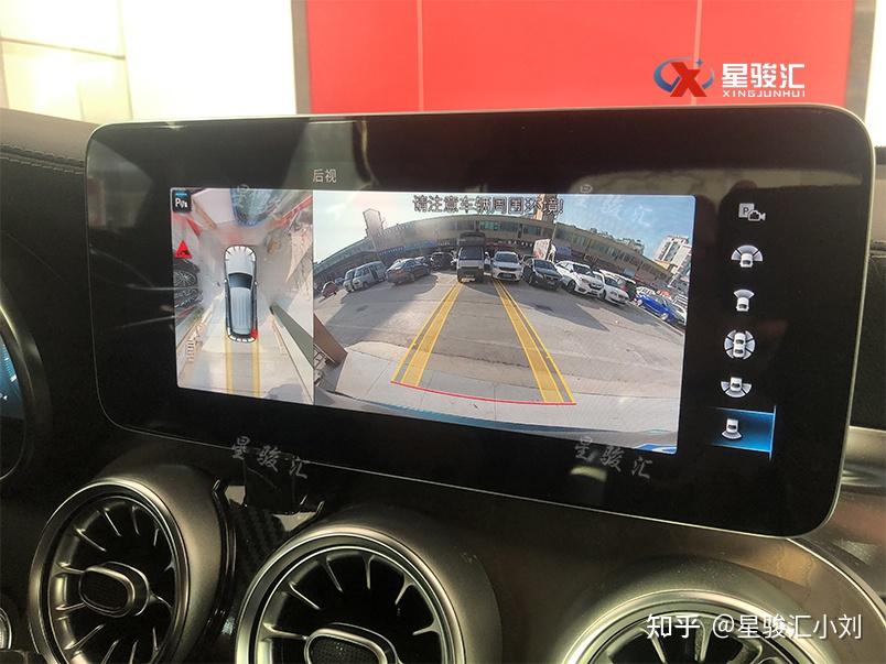 21款奔驰GLC300L升级原厂360度全景影像，全车四个摄像头环视全车影像 - 知乎